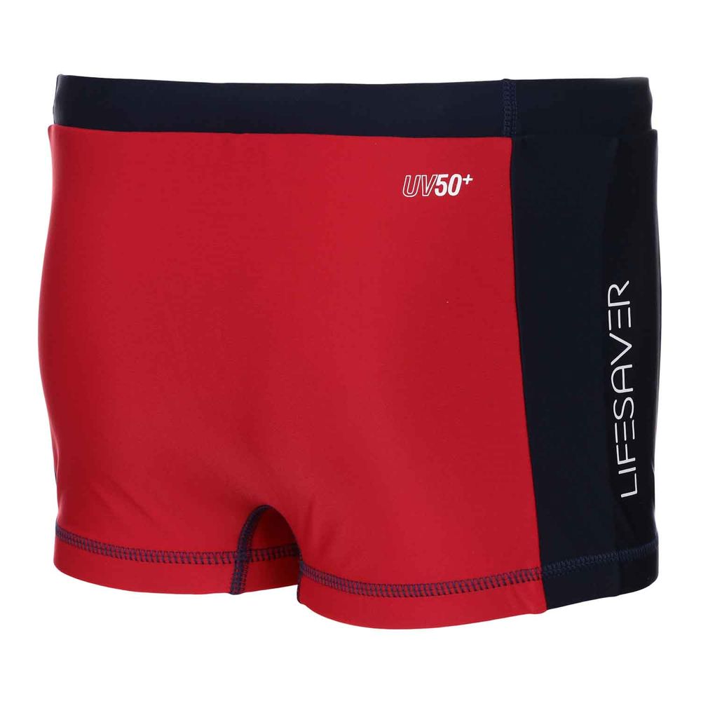 Sunga Boxer Life Saver 2 - CHIC RED AZUL MARINHO - lojaspeedo